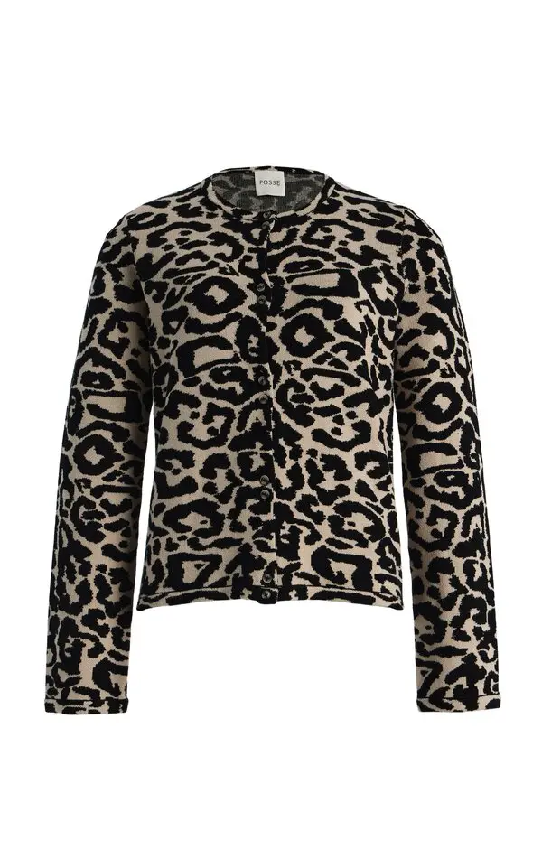 Posse Lexi Leopard Knit Cardigan - Animal