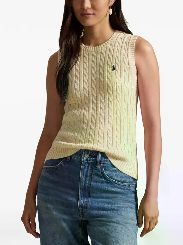 Polo Ralph Lauren Sleeveless Cable-knit Top