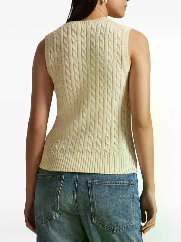 Polo Ralph Lauren Sleeveless Cable-knit Top