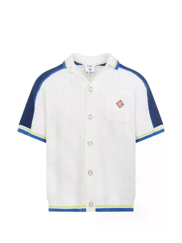 Casablanca Logo-embroidered Shirt - White