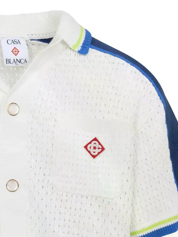 Casablanca Logo-embroidered Shirt - White