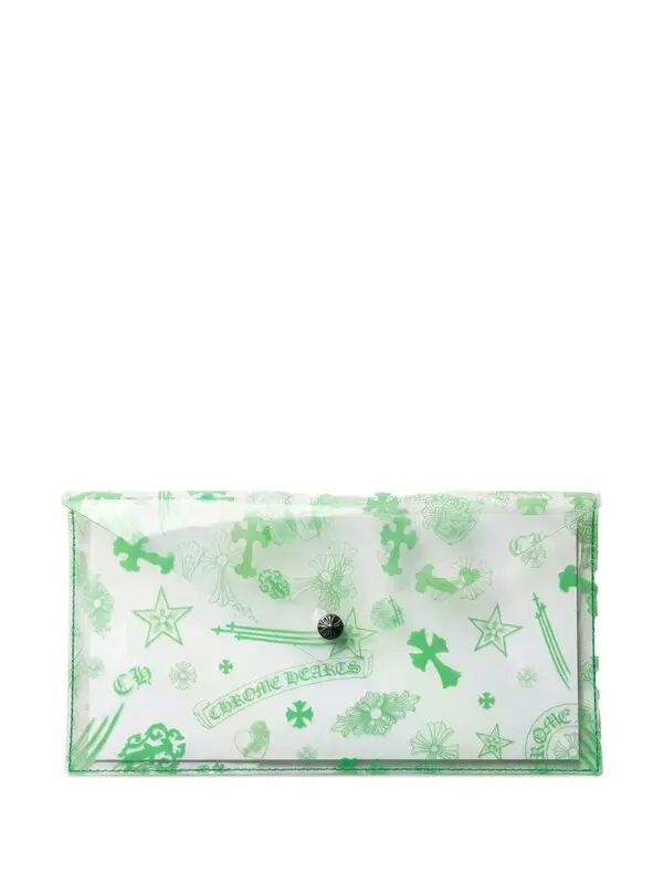 Chrome Hearts Logo-print Transparent Pouch - White