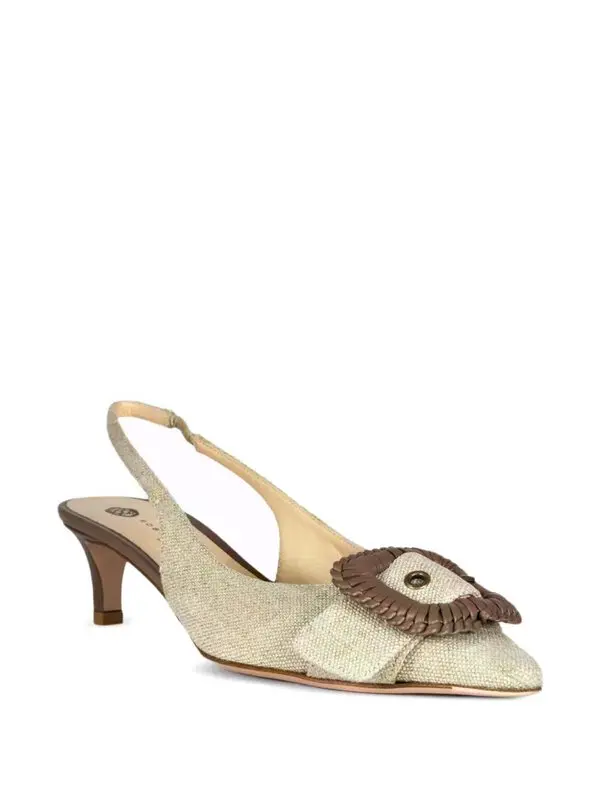 Roberto Festa Vega Slingback Pumps - Neutrals