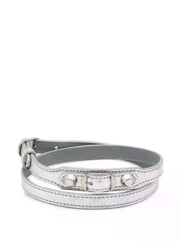 Balenciaga City Triple Bracelet - Silver
