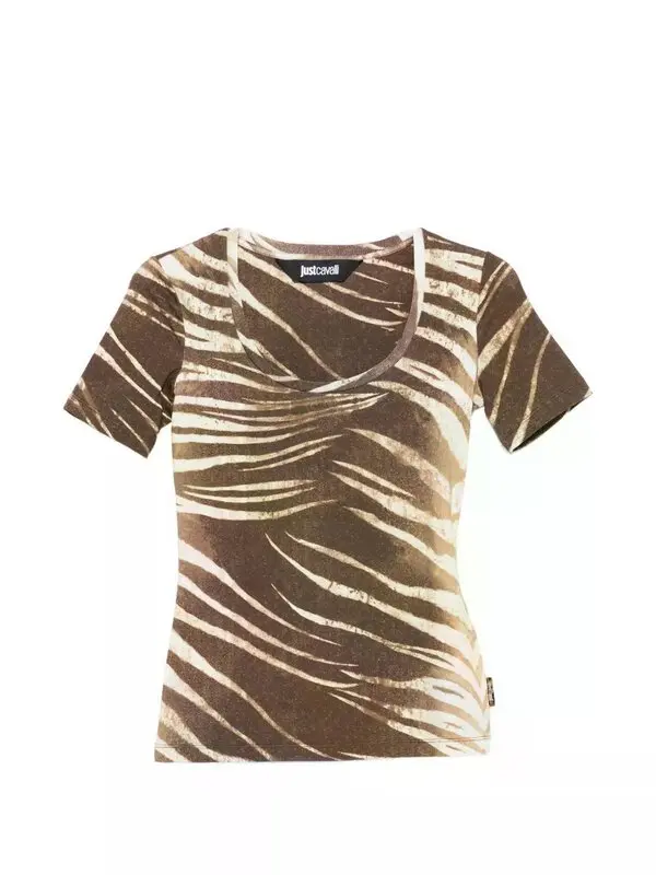 Just Cavalli Printed Short-sleeve Top