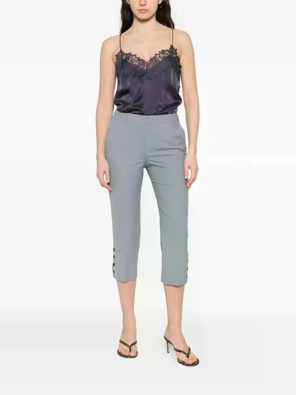 IRO PARIS Button-embellished Cropped Trousers