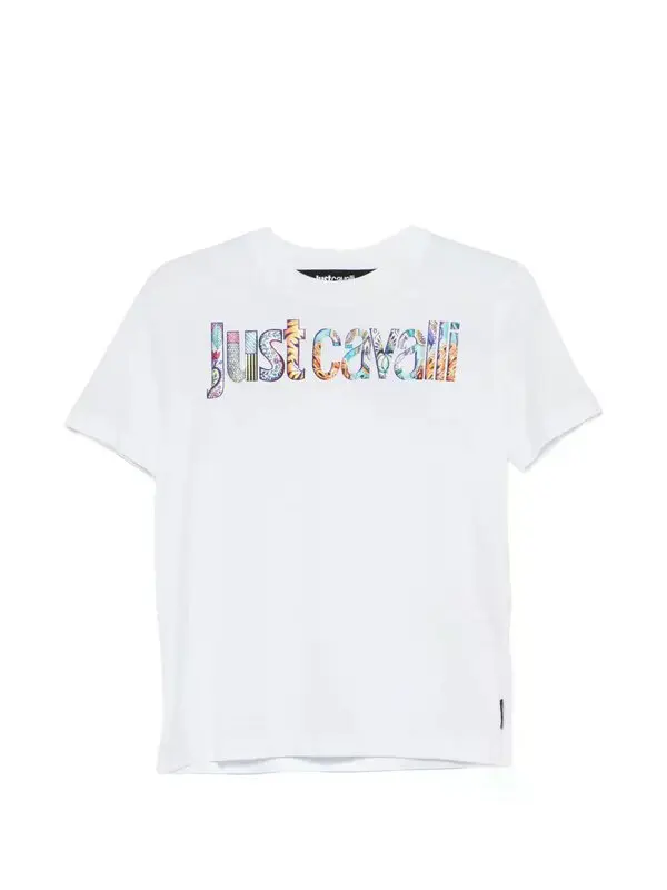 Just Cavalli Floral Logo T-shirt