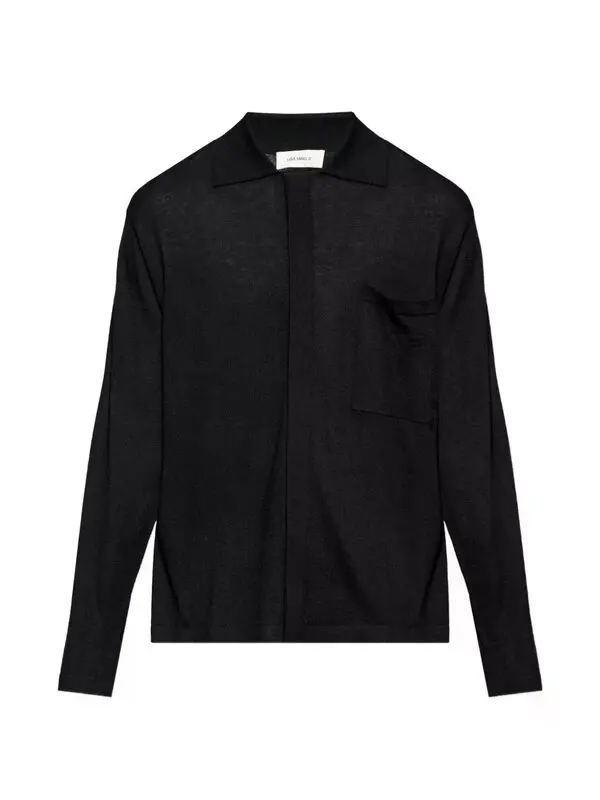 LISA YANG Kieran Pocket Knit Cardigan - Black