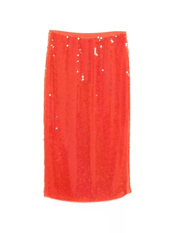 Patrizia Pepe Sequin-embellished Midi Skirt