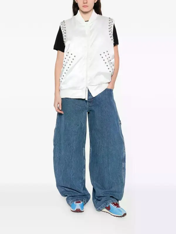 P.a.r.o.s.h Studded Gilet - White
