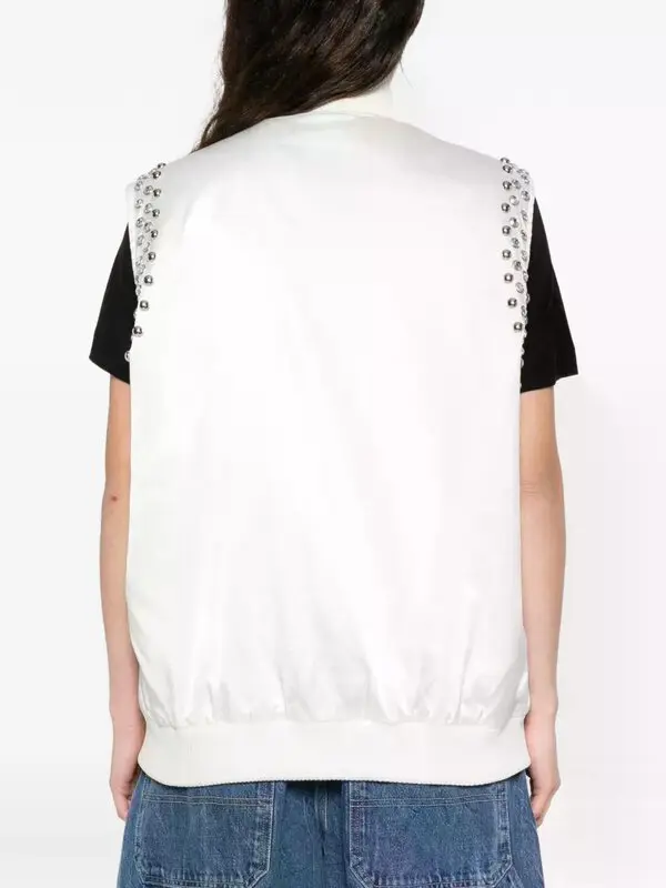 P.a.r.o.s.h Studded Gilet - White