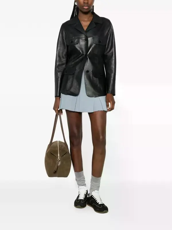 P.a.r.o.s.h Pleated Mini Skirt - Blue
