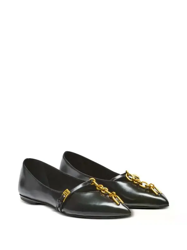 Balmain Sync Ballerinas - Black