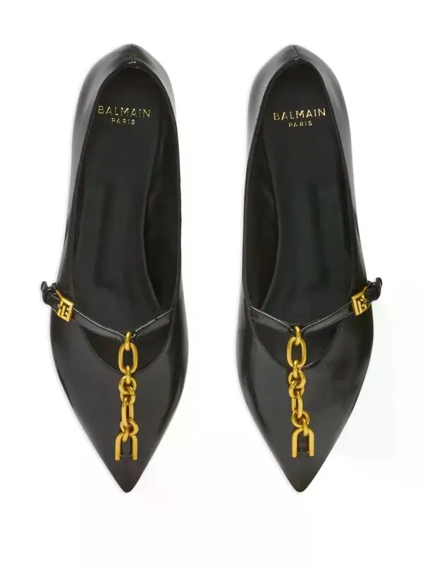 Balmain Sync Ballerinas - Black