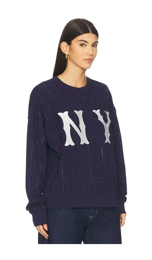 Terez X Yankees Gem Pinstripe Sweatshirt