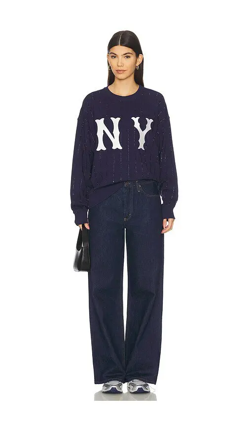 Terez X Yankees Gem Pinstripe Sweatshirt