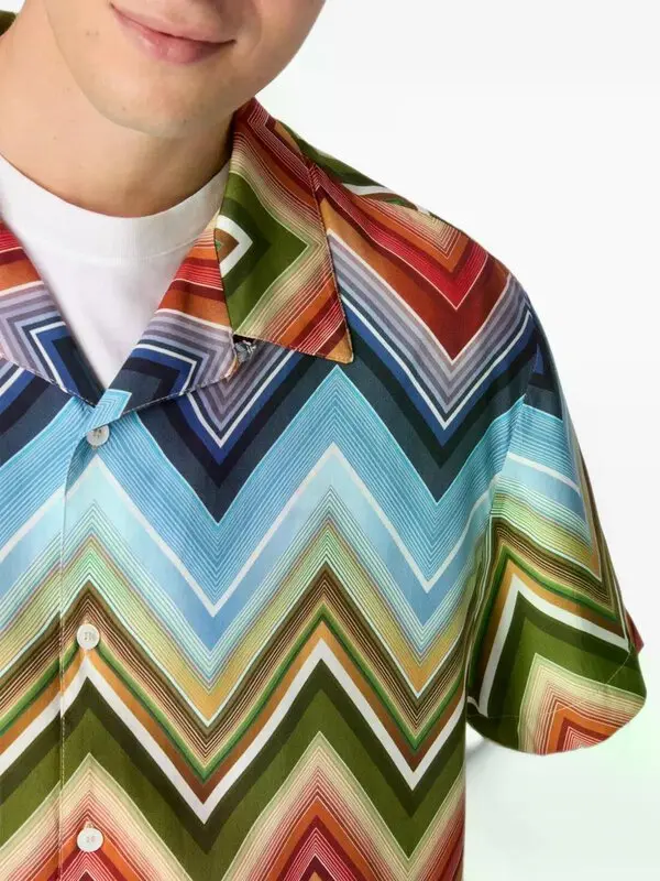 Missoni Zigzag-pattern Shirt - Blue