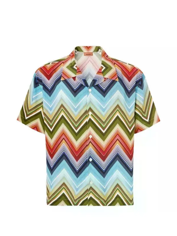 Missoni Zigzag-pattern Shirt - Blue