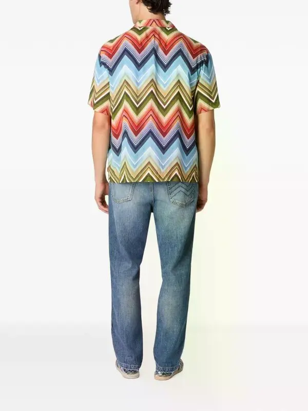 Missoni Zigzag-pattern Shirt - Blue