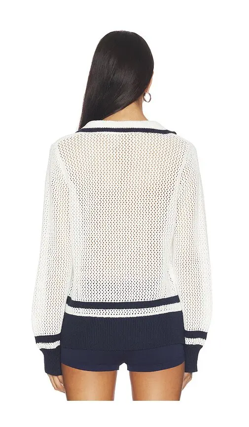 BOBI Polo Mix Stitch Sweater