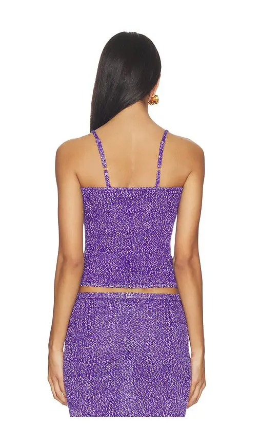 ASTA RESORT Carolina Camisole - Violet Sequin
