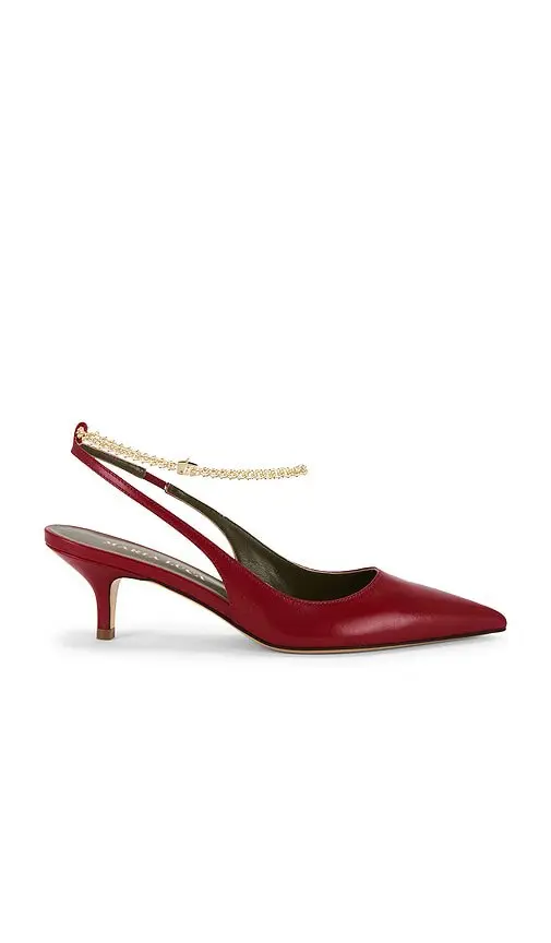 MARIA LUCA Leather Slingback Heel