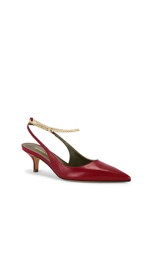 MARIA LUCA Leather Slingback Heel