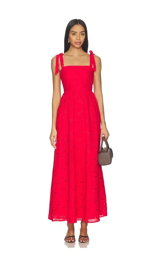 Beach Riot Charlotte Maxi Dress With Eyelet Fabric