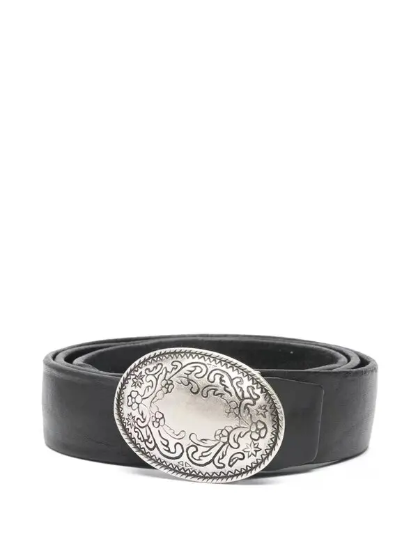 ERALDO Oval-buckle Belt - Black