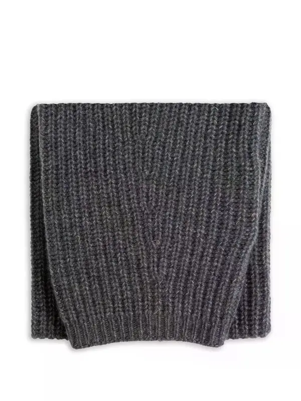 LISA YANG Ribbed Scarf - Grey