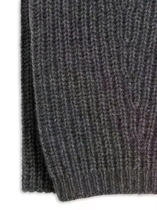 LISA YANG Ribbed Scarf - Grey