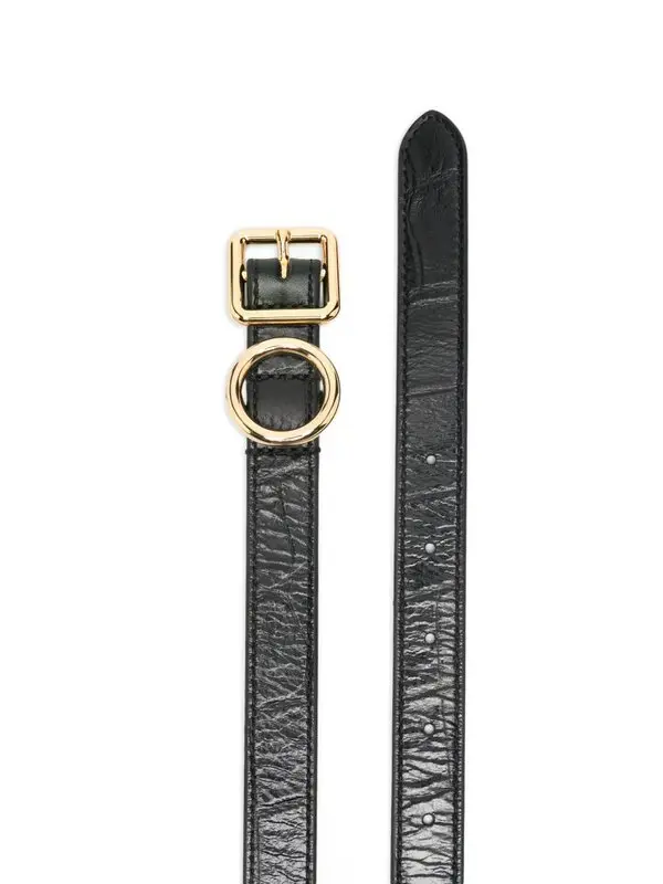 Jacquemus Round-buckle Leather Belt