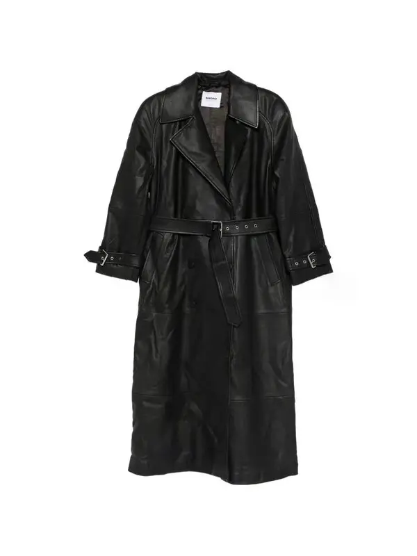 SWORD 6644 Belted Double-breasted Coat