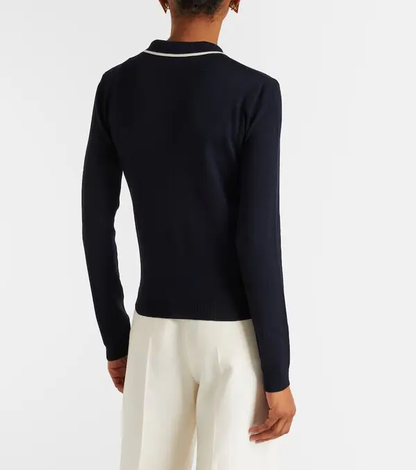 Valentino Garavani Chez Virgin Wool Polo Sweater