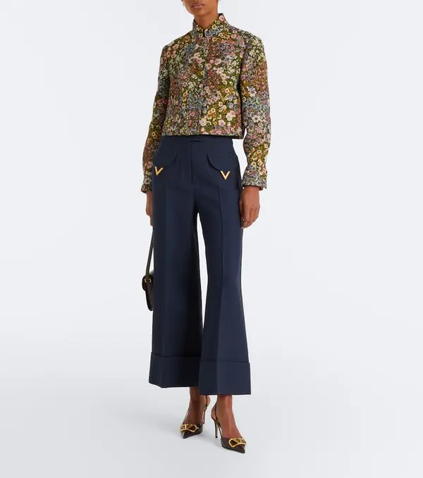 Valentino Garavani Vlogo 80 Leather Slingback Pumps