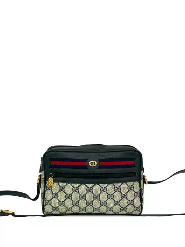 Gucci 1970-1980 Gg Supreme Web Crossbody Bag - Brown