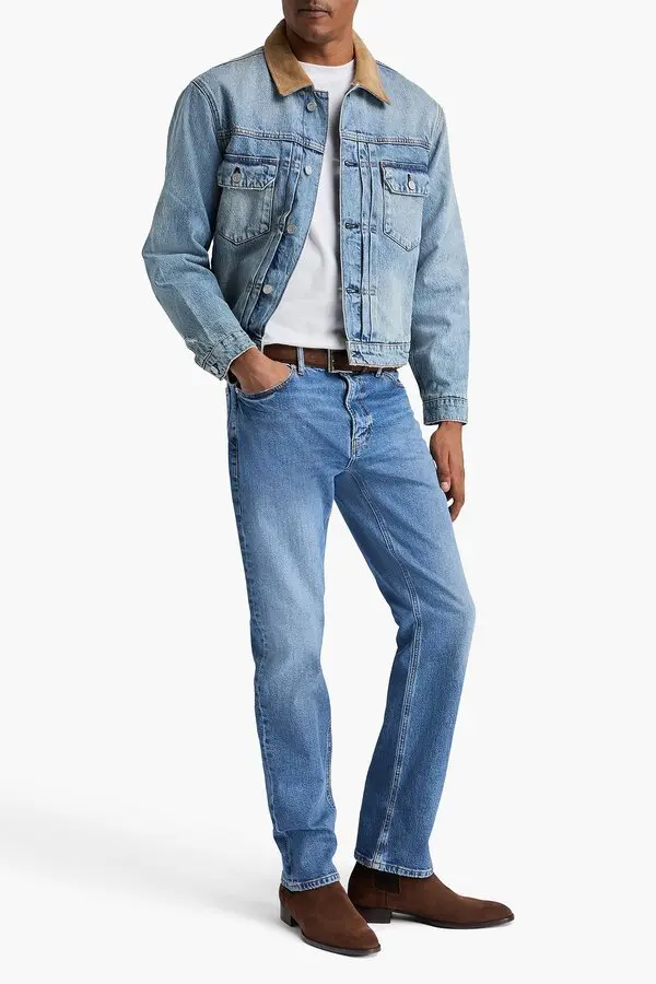 FRAME Modern Straight Denim Jeans - Mid Denim
