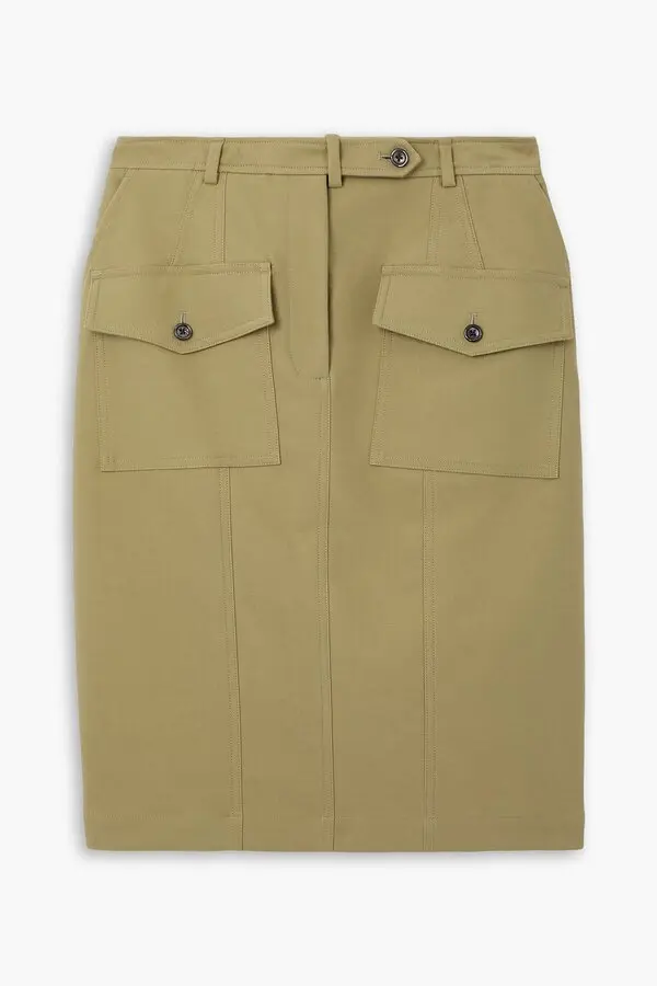 TOM FORD Cotton-blend Twill Skirt - Army Green