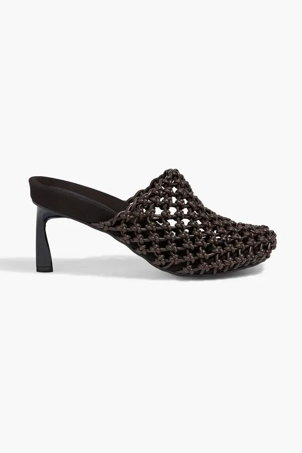 Stella McCartney Terra Knotted Mules - Chocolate