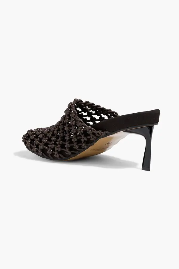 Stella McCartney Terra Knotted Mules - Chocolate