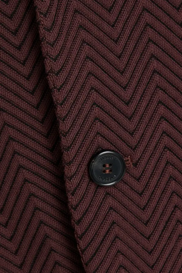 Missoni Crochet-knit Cotton-blend Blazer - Chocolate