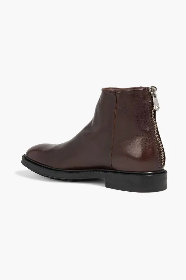 Paul Smith Nik Leather Boots - Chocolate