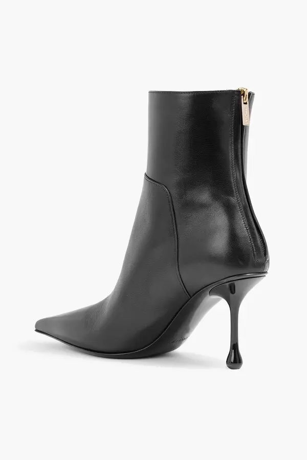 JIMMY CHOO Cycas 80 Leather Ankle Boots