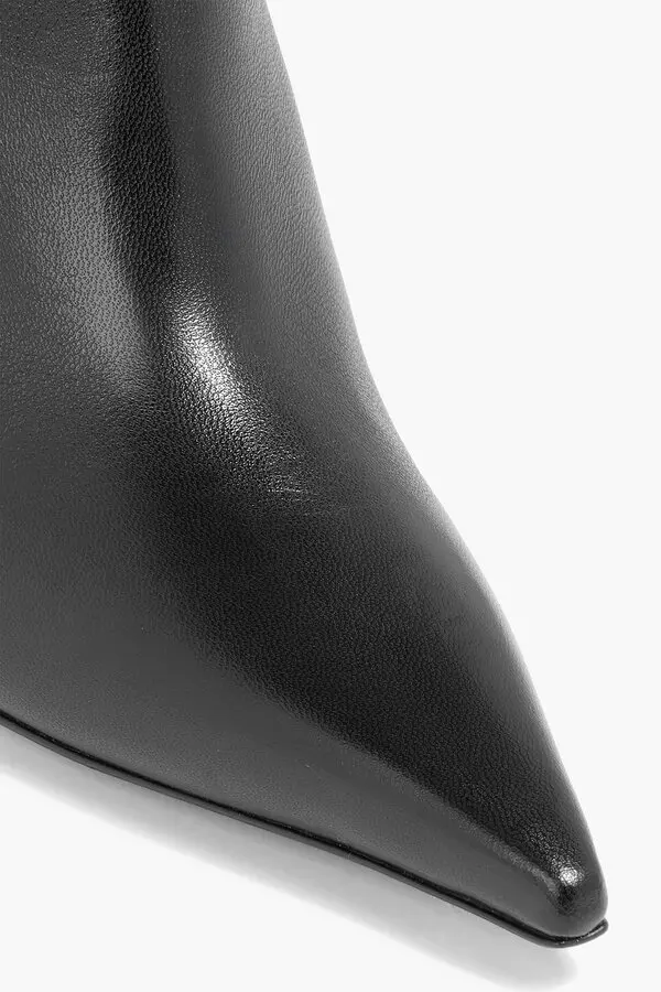 JIMMY CHOO Cycas 80 Leather Ankle Boots