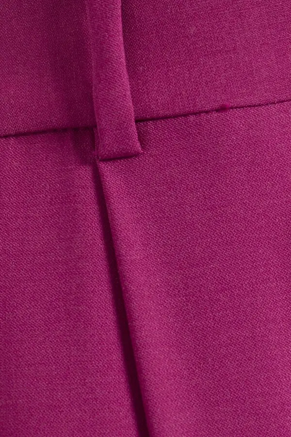 Another Tomorrow Wool-blend Wide-leg Trousers