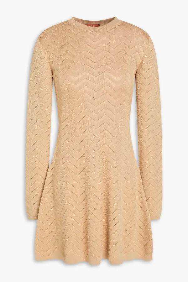 Missoni Crochet-knit Cotton-blend Mini Dress