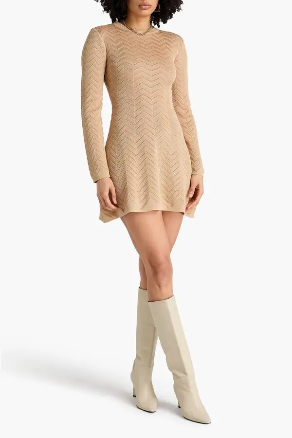 Missoni Crochet-knit Cotton-blend Mini Dress