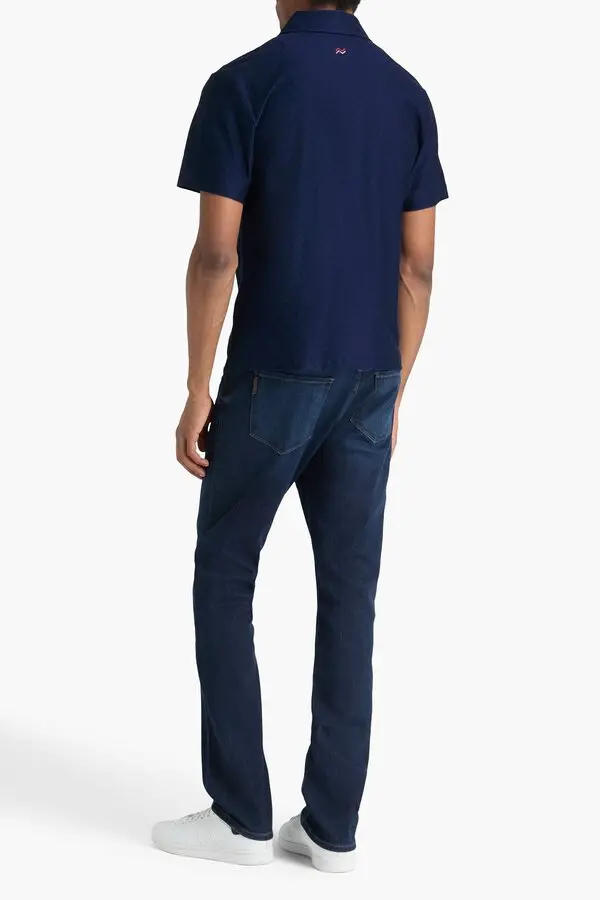 Missoni Printed Cottonjacquard Polo Shirt - Navy