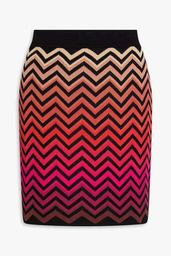 Missoni Crochet-knit Cotton-blend Mini Skirt - Fuchsia
