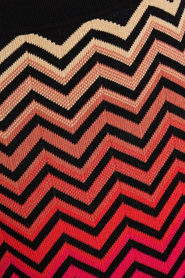 Missoni Crochet-knit Cotton-blend Mini Skirt - Fuchsia